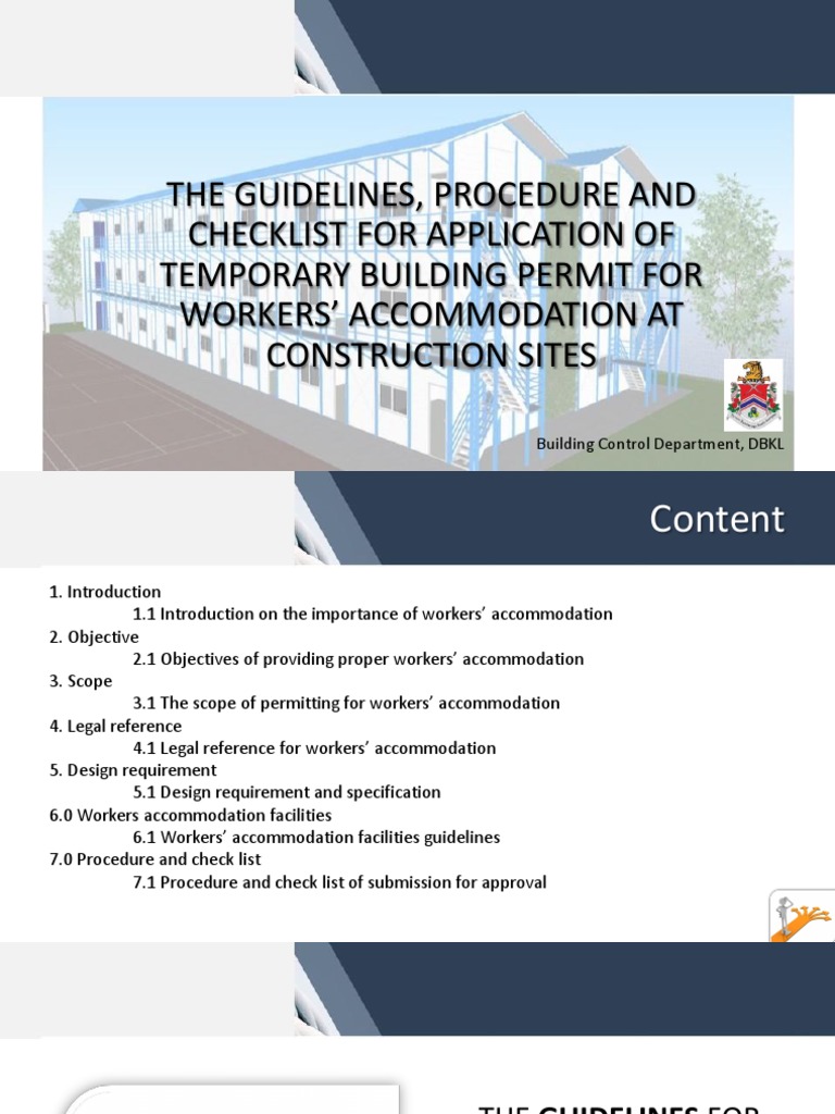 3 - DBKL - The Guideline, Procedure and Checklist For Application of ...