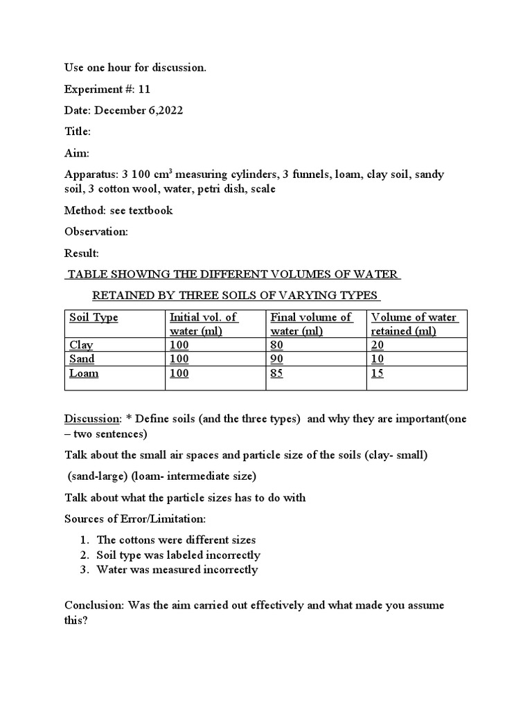 Biology Soil Lab Pdf