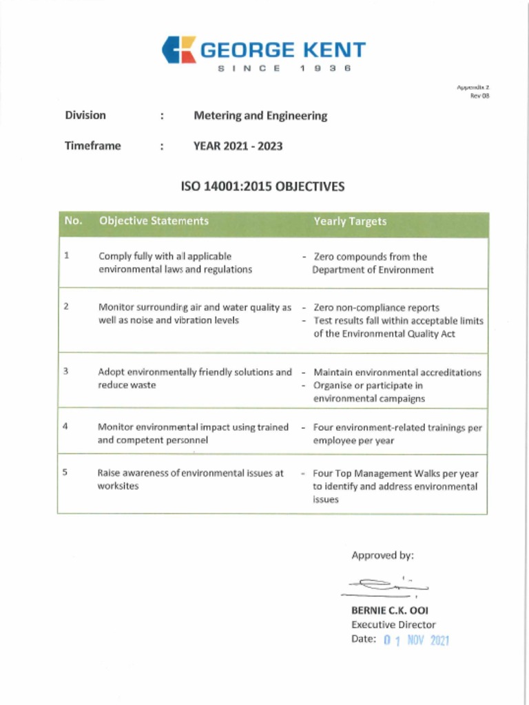 Ems Objective Rev 08 Appendix 2 Pdf