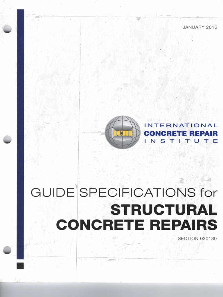 Guide Specifications For Structural Concrete Repairs - ICRI | PDF