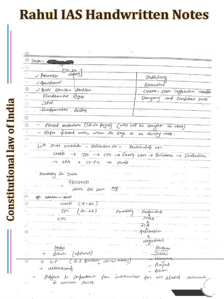 Consti Handwritten | PDF