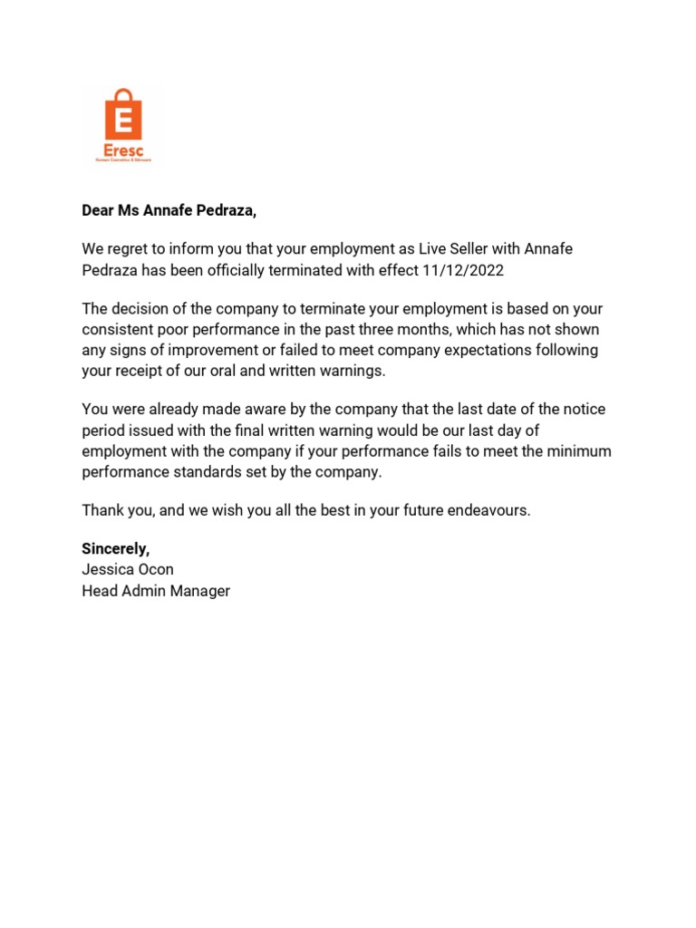 Dear Ms Anafe Pedraza | PDF