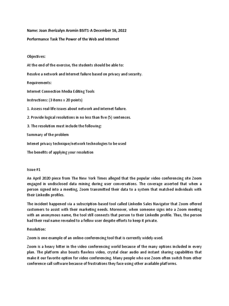 Performance Task 06 Intro To Comp | PDF | Phishing | Internet