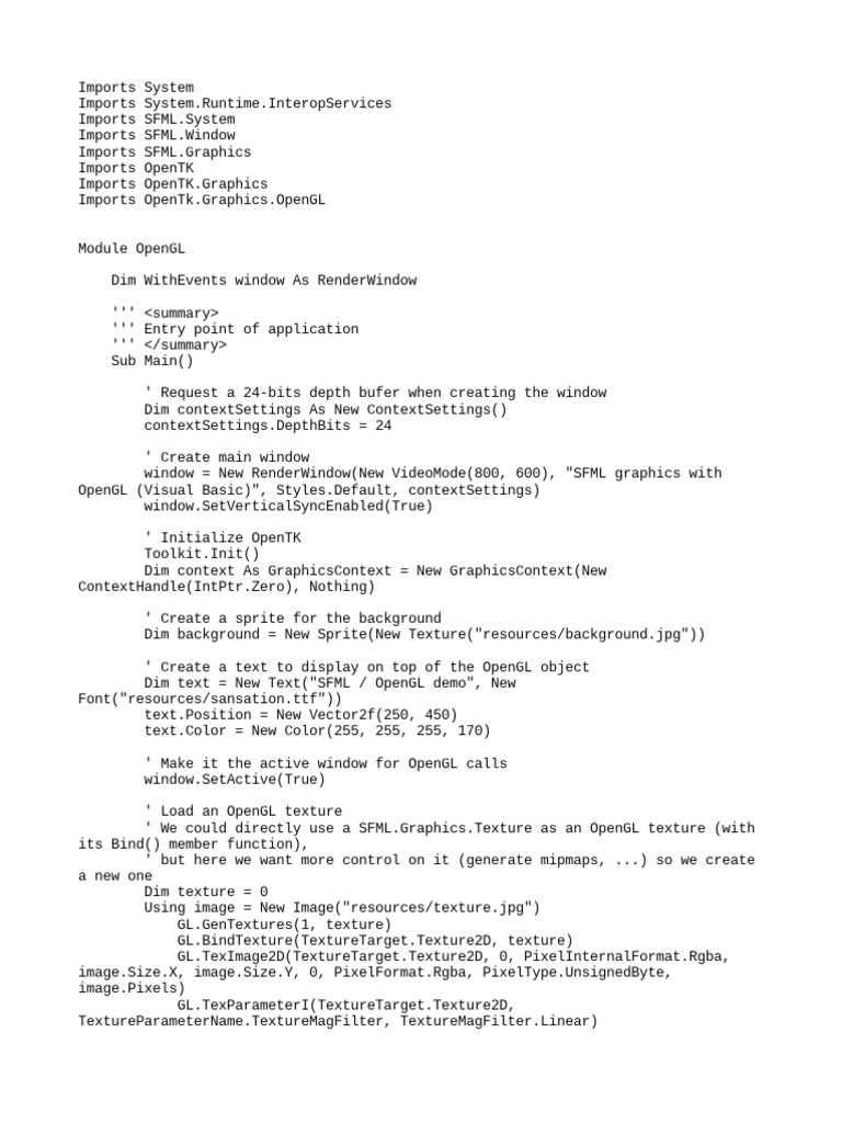 Opengl Sprite Pdf Texture Mapping Software