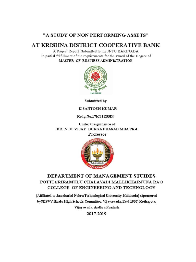 Non-Performing Assets in KDCC Bank | PDF | Loans | Governance