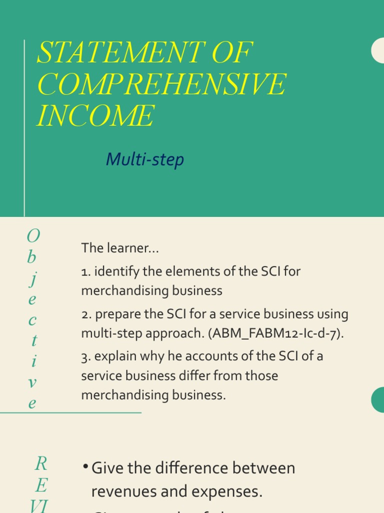 Sci Multi Step | PDF | Cost Of Goods Sold | Revenue