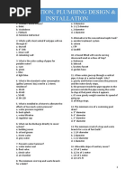 Plumbing Exam Questions and Answers | PDF | Plumbing | Water Heating