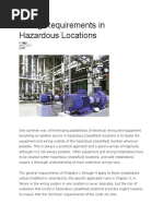 NEC Article 501 Class 1 Hazardous | PDF | Electrical Wiring ...