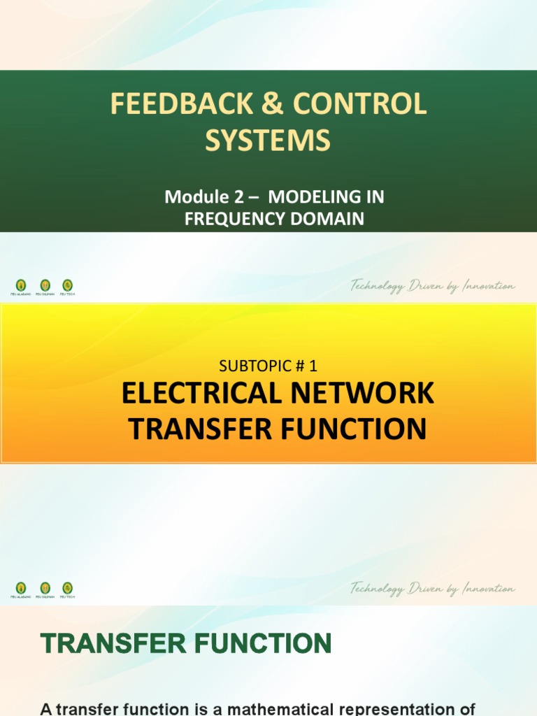 Electrical Transfer Functions | PDF | Electrical Network | Electrical Impedance