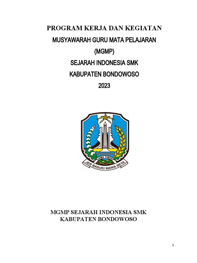 Program Kerja MGMP Sejarah 2023 | PDF | Karier & Perkembangan | Bisnis