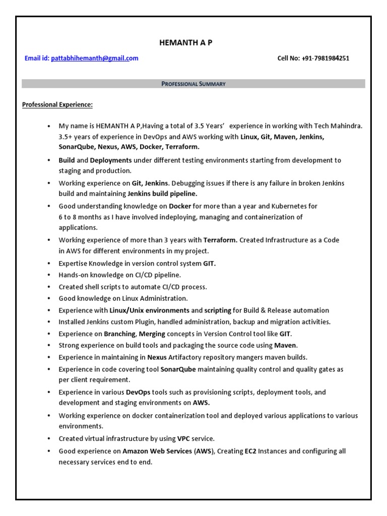 Hemanth Devops | PDF | Amazon Web Services | Cloud Computing