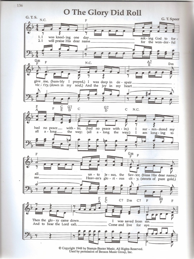 152 O The Glory Did Roll Pdf