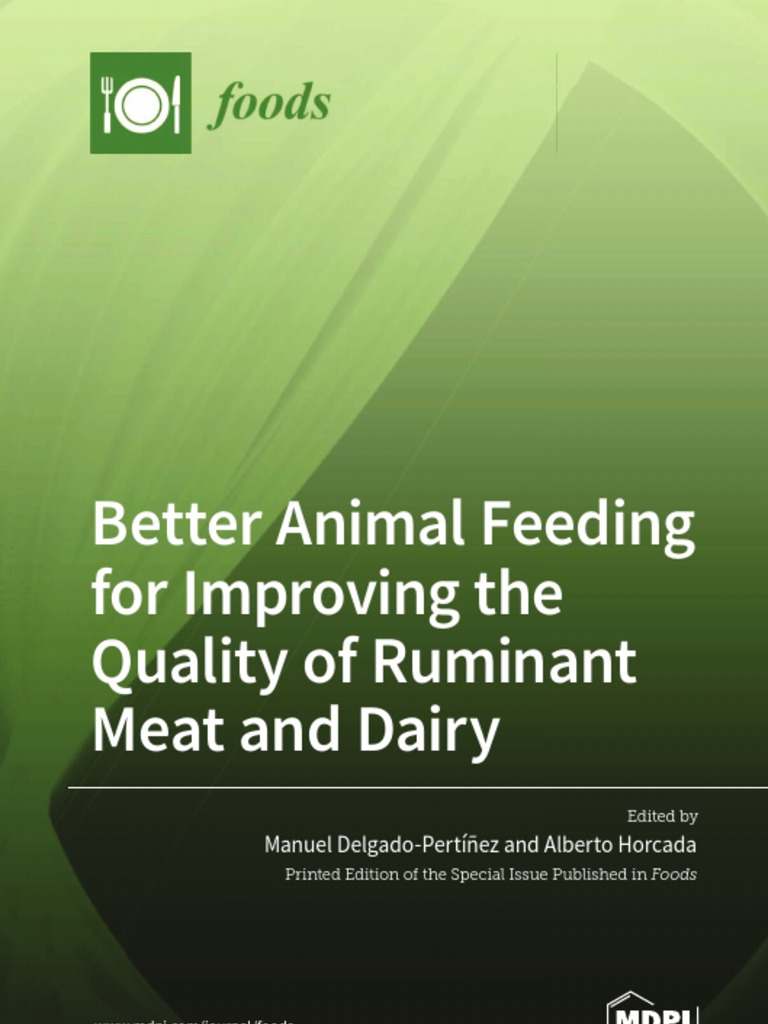 Better Animal Feeding For Improving The Quality of Ruminant Meat | PDF ...