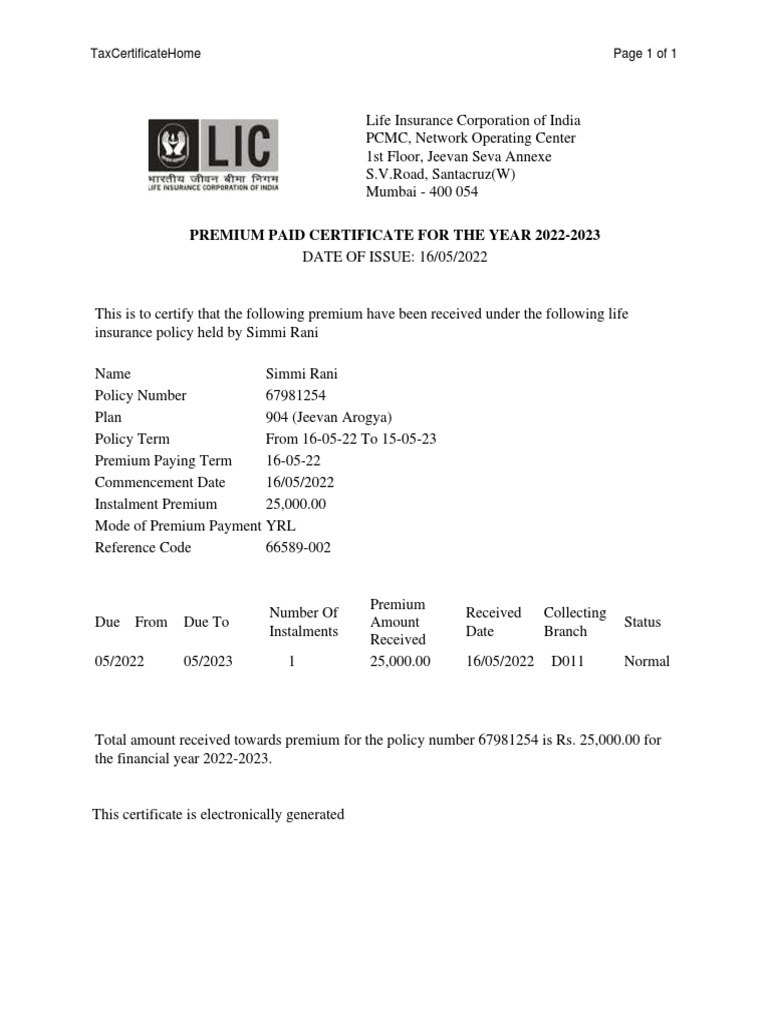 LIC Self | PDF | Business | Technology & Engineering