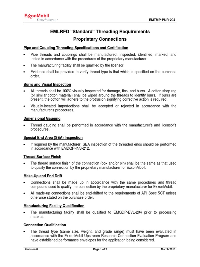 Emtmp Pur 204 | PDF | Verification And Validation | Pipe (Fluid Conveyance)