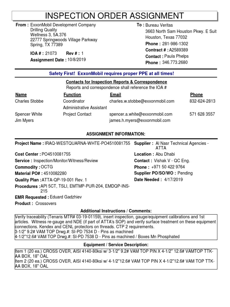 IOA 21073 Rev 1 | PDF