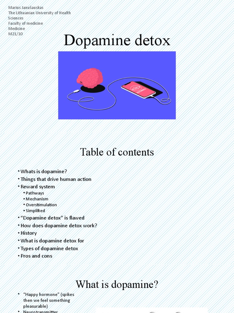 Dopamine Detox | PDF | Reward System | Dopamine