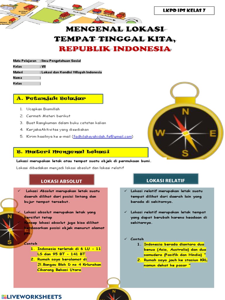 LKPD Ips Kondisi Wilayah Indonesia Kelas 7 | PDF