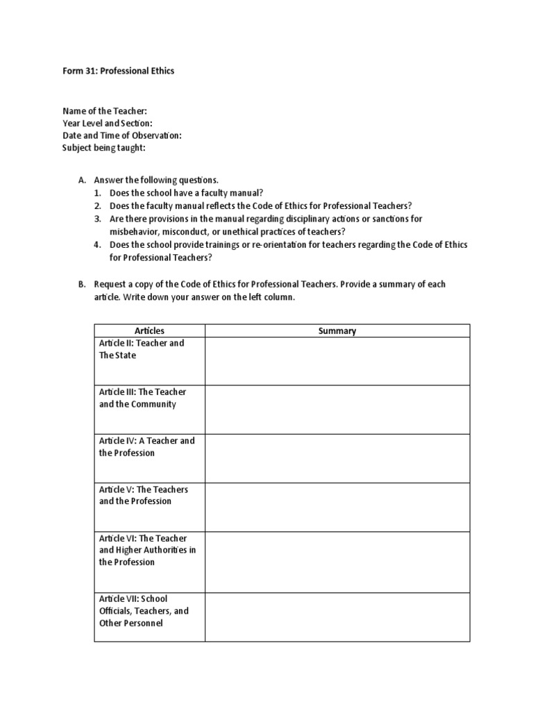 Form 31 | PDF | Self-Improvement
