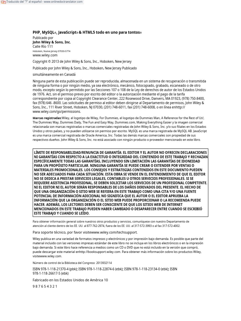 Libro PHP Español | PDF | Servidor HTTP Apache | Mi sql