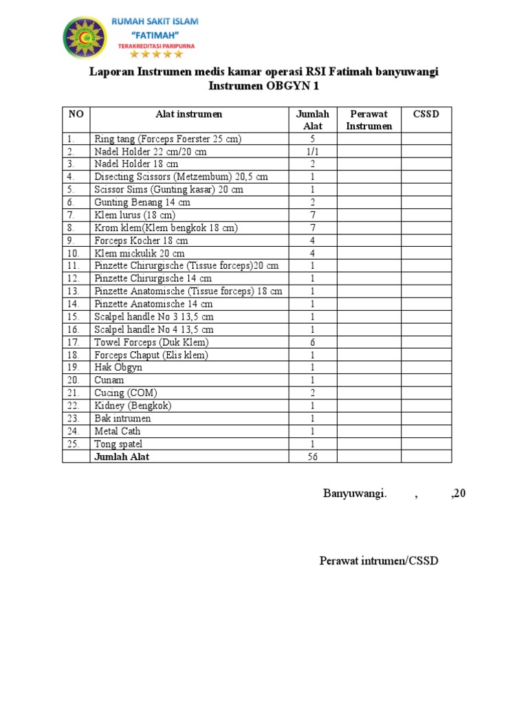 Intrumen OBGYN | PDF