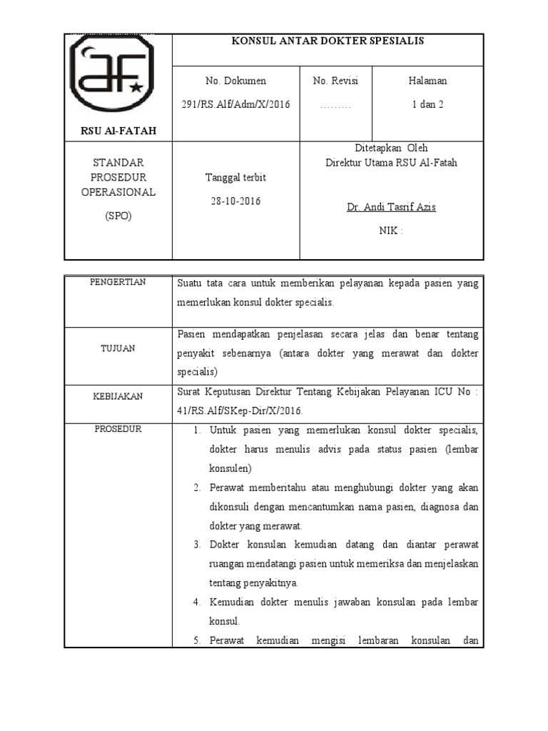 Konsul Antar Dokter Spesialis Pdf