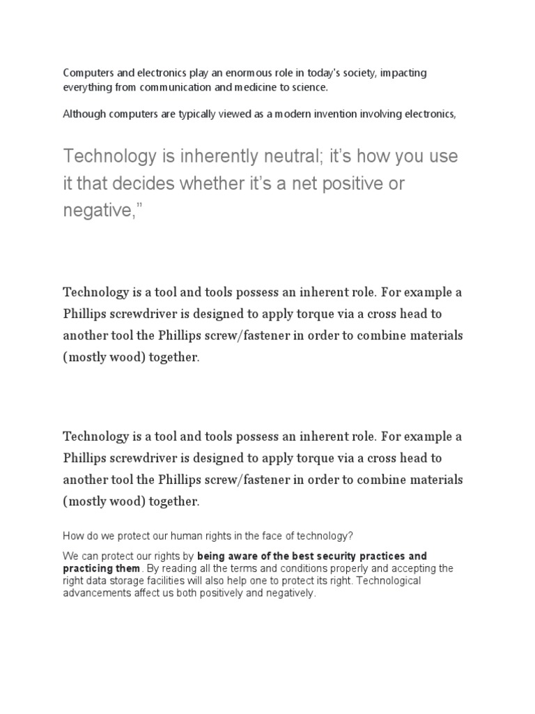 Computers And Electronics Play An Enormous Role In Today Download