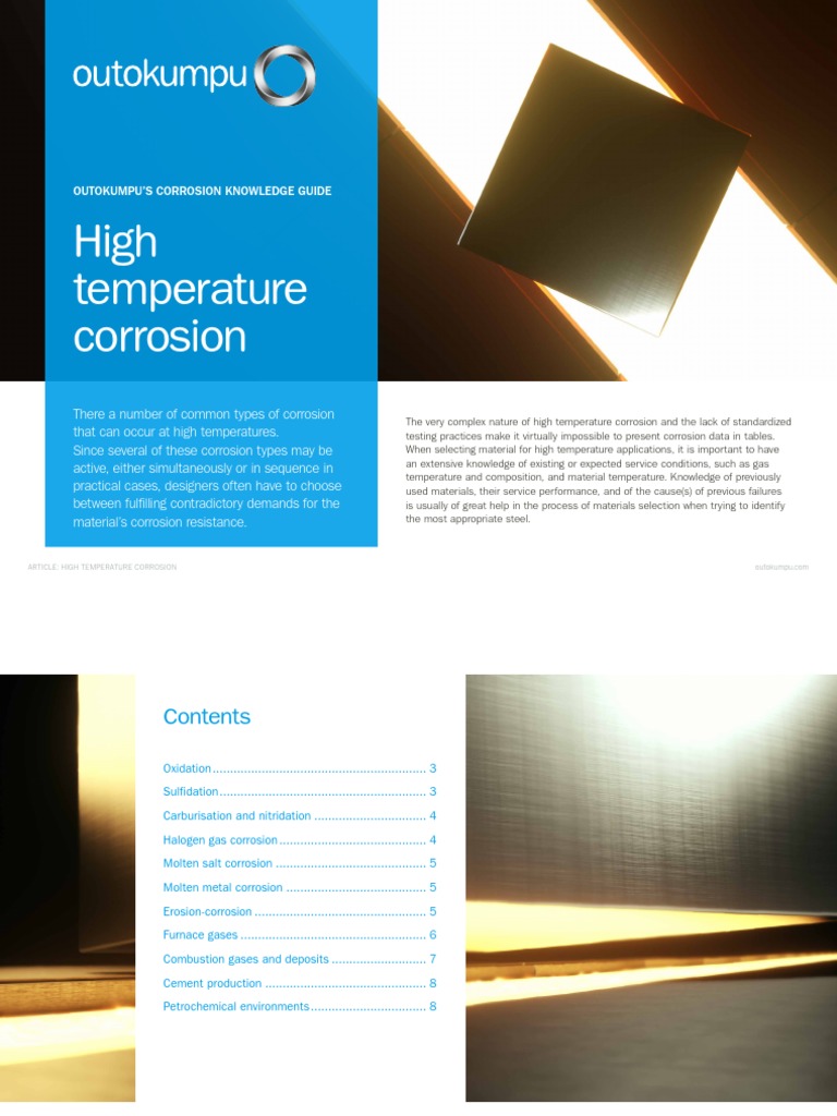High Temperature Corrosion Guide | PDF
