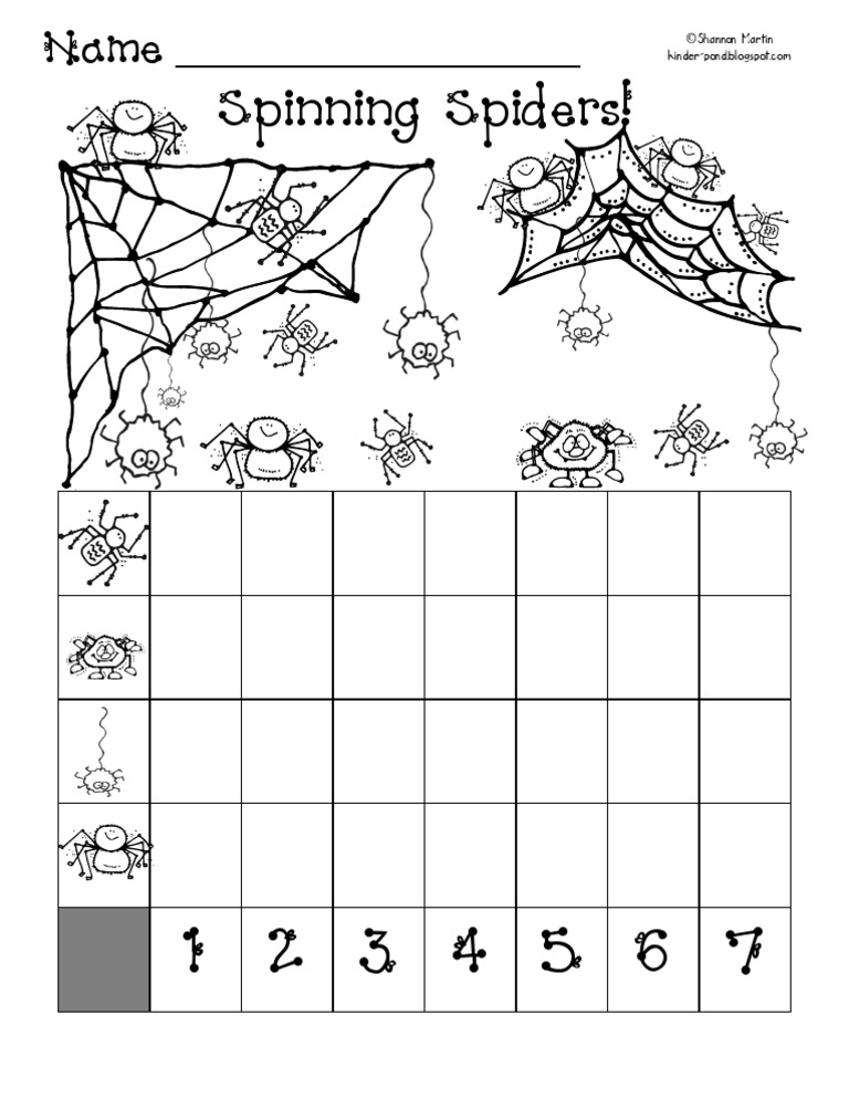 Spinning Spiders Graphing Worksheet | PDF
