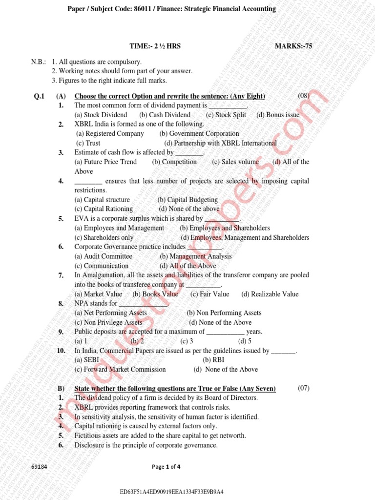 Tybms Sem6 Sfa Apr19 | PDF