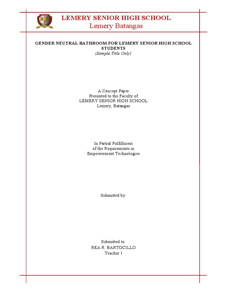 Concept Paper Template | PDF