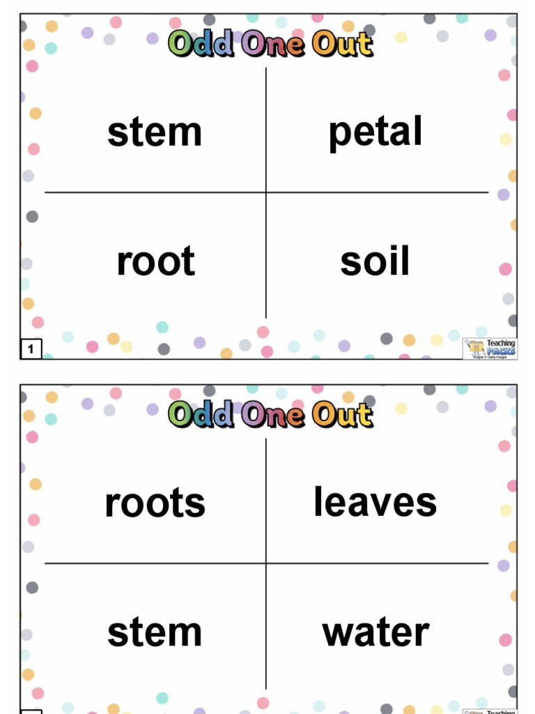Odd One Out Science Activities | PDF | Electricity | Nature
