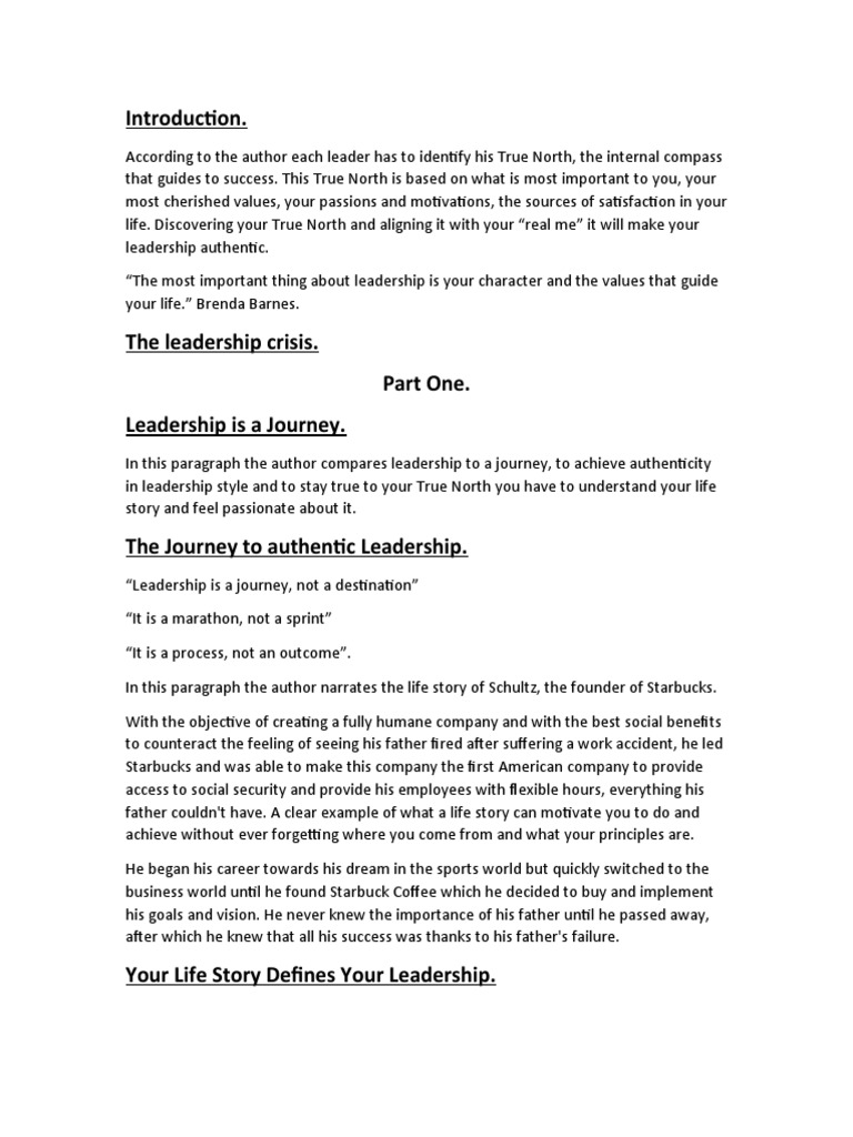 Discovering Your True North in Leadership | PDF