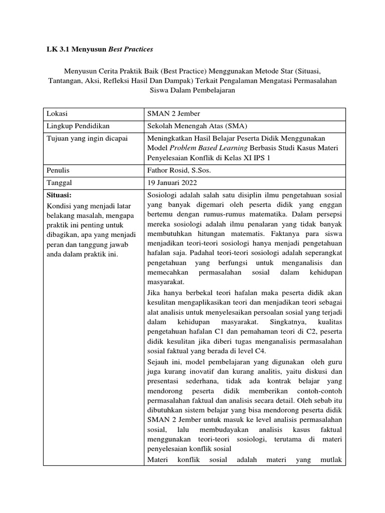 Best Practices - Fathor Rosid | PDF