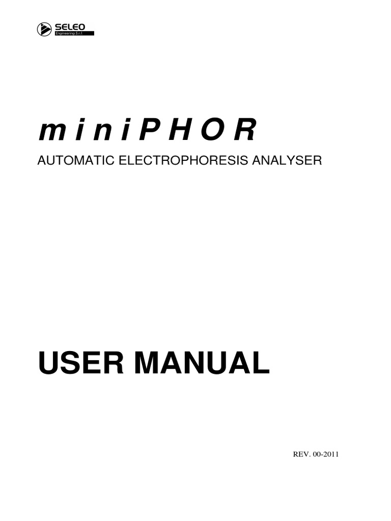 Manual Miniphor08 Electroforeza | PDF | Backup | Cursor (User Interface)