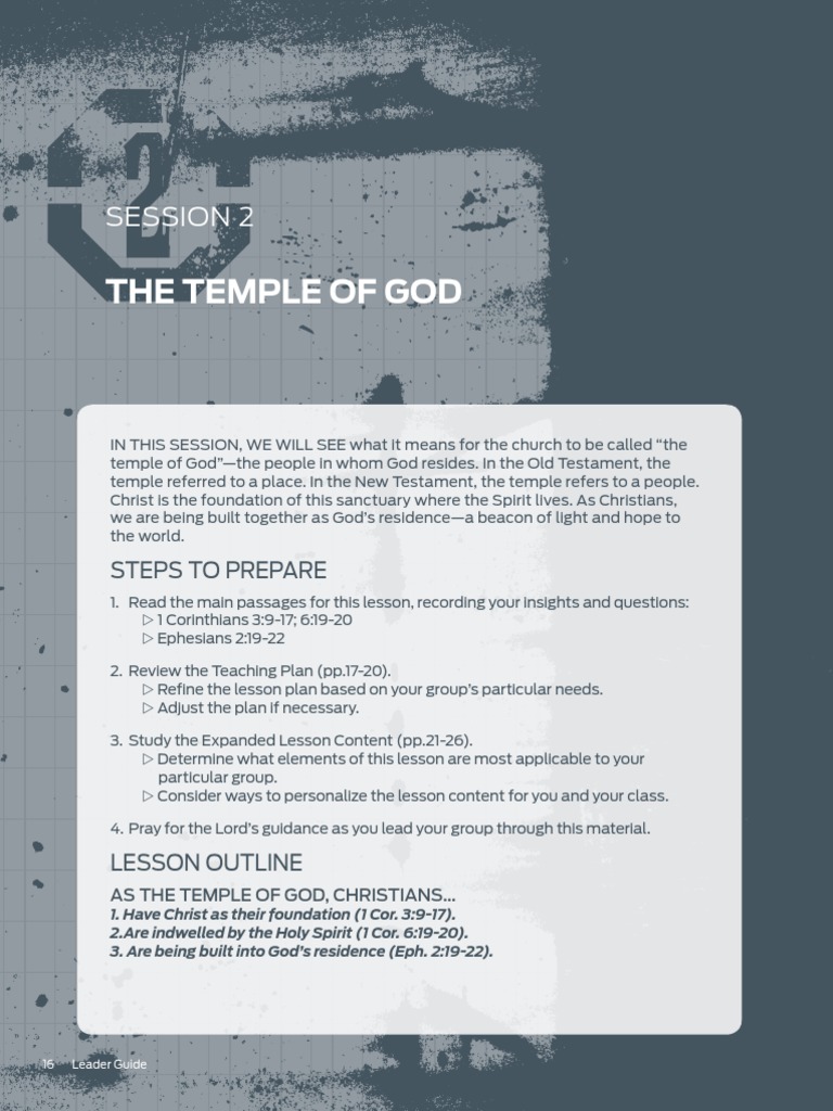 The Temple Within: Understanding the Church as God's Holy Habitation ...