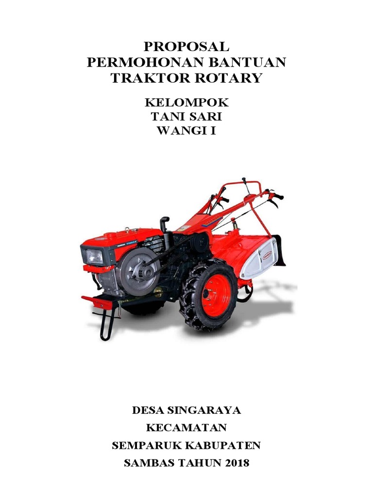 Permohonan Traktor Rotary untuk Pertanian | PDF
