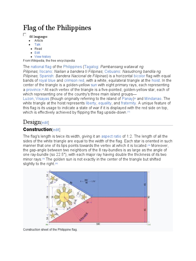 Flag of The Philippines | PDF | Color | National Symbols