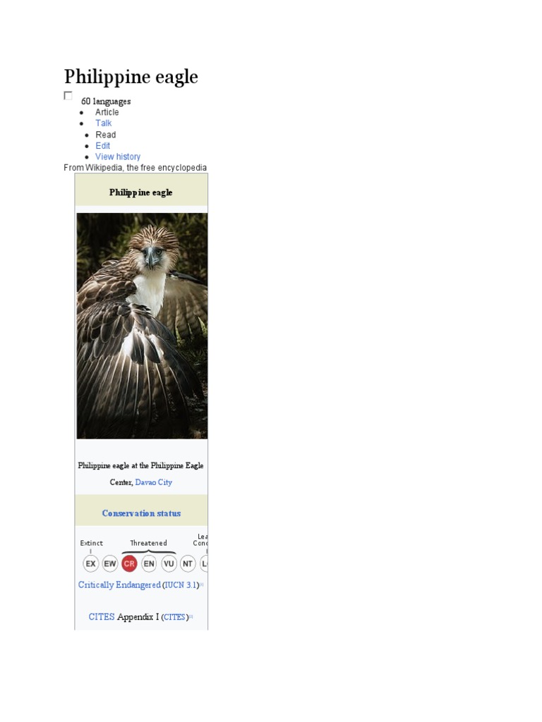 Philippine Eagle | Download Free PDF | Birds | Predation