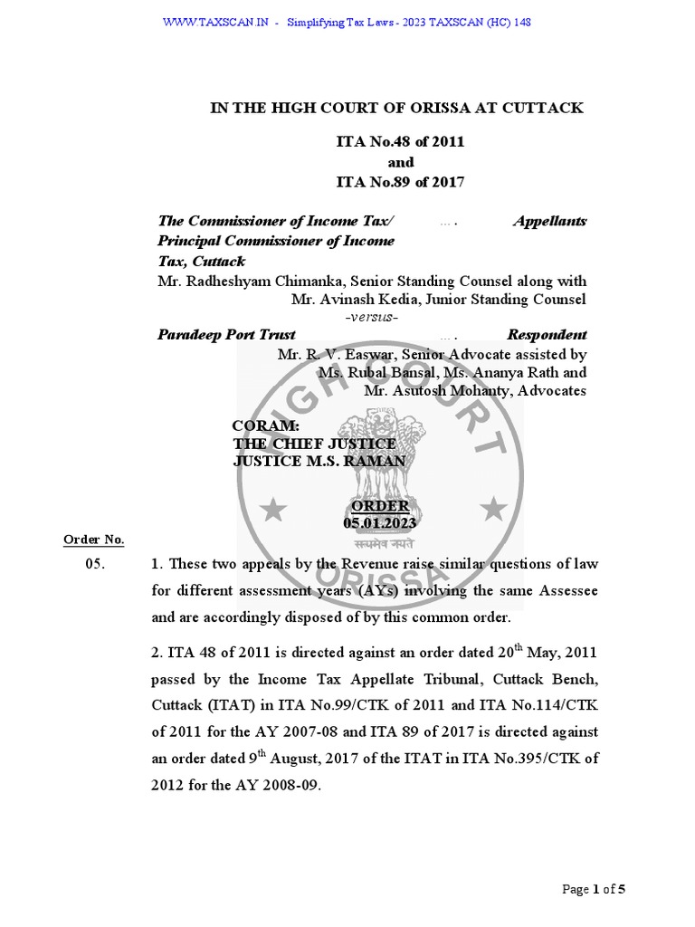 Orissa HC Paradeep Port Trust - 2 (15) - Prospective | PDF | Trust Law ...