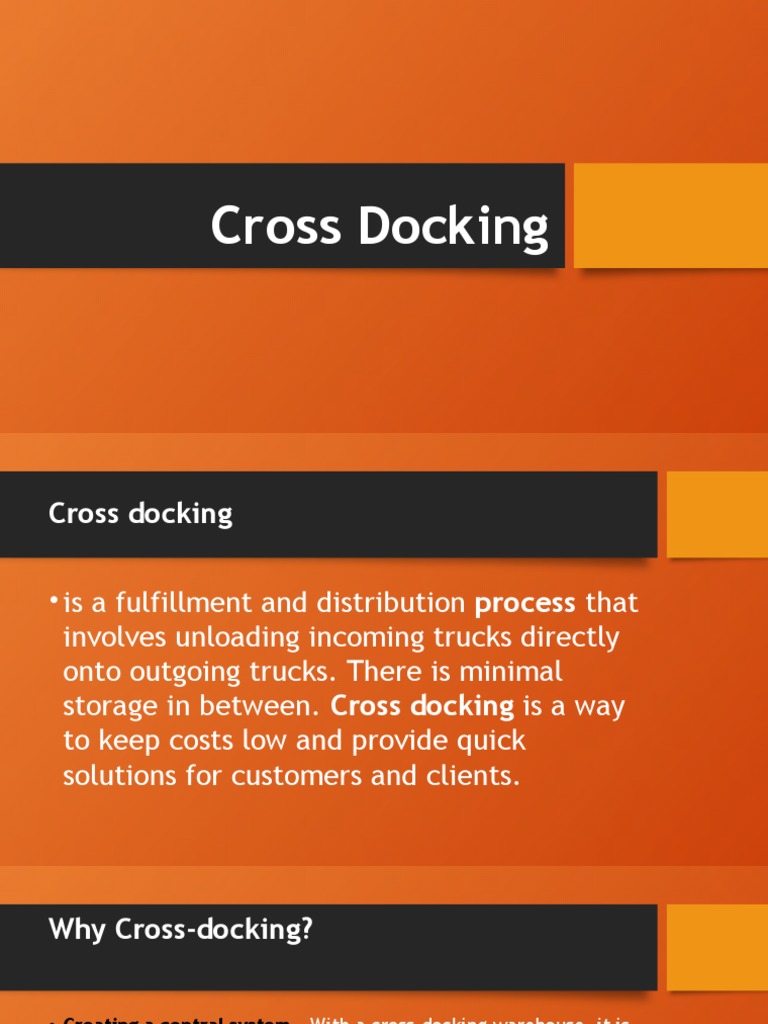 Cross Docking PPT AVENGERS | PDF | Warehouse | Cargo