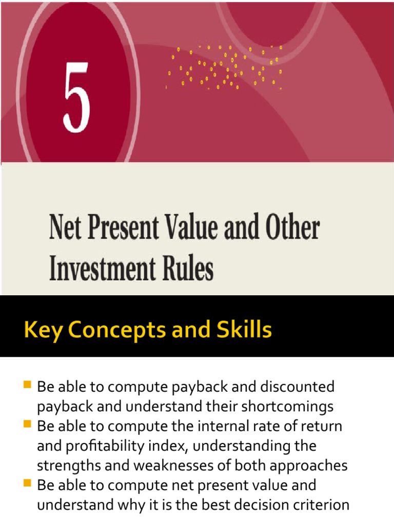 Chap5 Modified | PDF | Net Present Value | Internal Rate Of Return