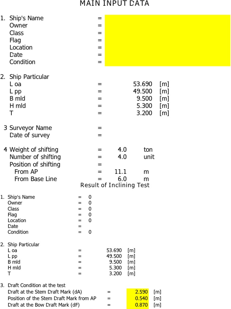 Lightship Weight Calculation Guide | PDF