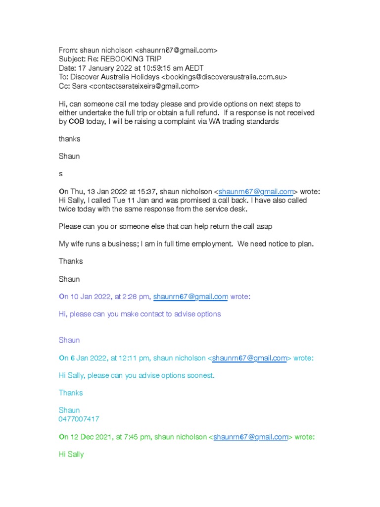 Discover Australia Emails | PDF