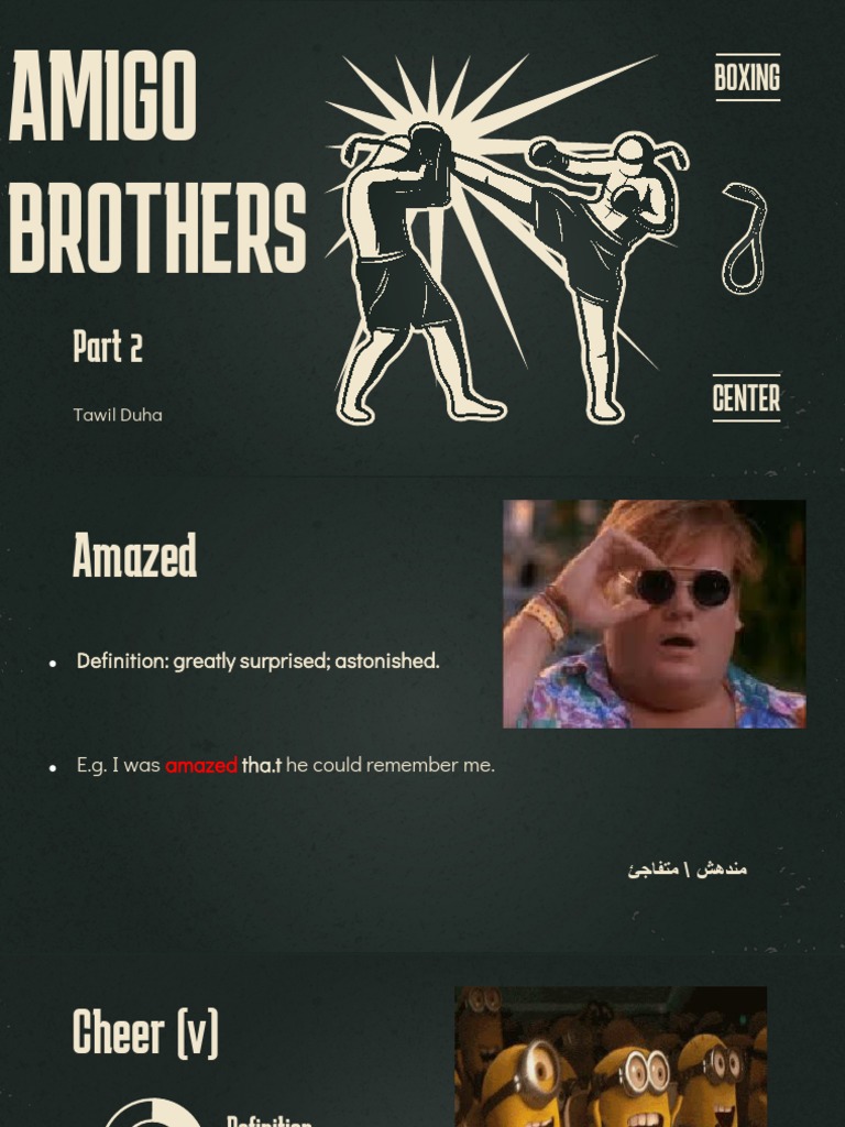 Amigo Brothers Vocabulary Part 2 Page 34 | PDF