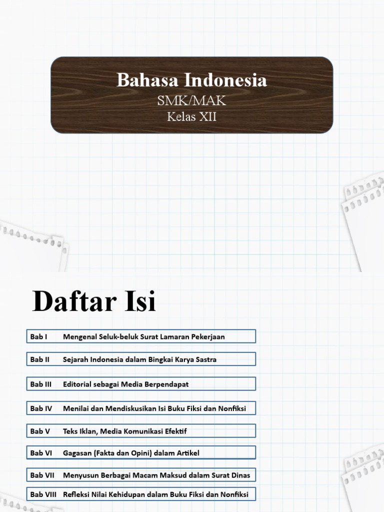 Ringkasan Materi Bindo Xii | PDF