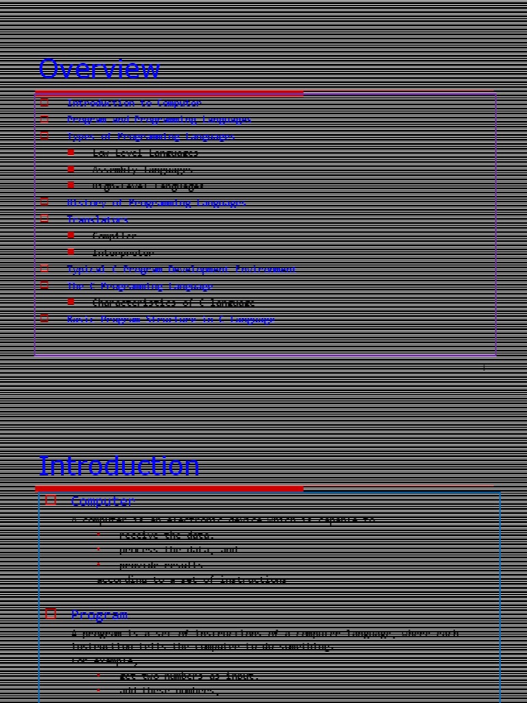 Introduction To Computer | Download Free PDF | Computer Programming | Programming Language