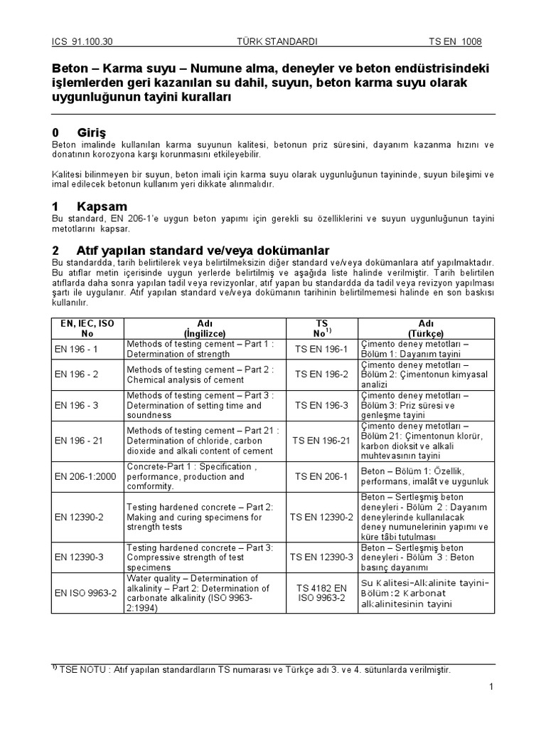 TS en 1008 2003 | PDF