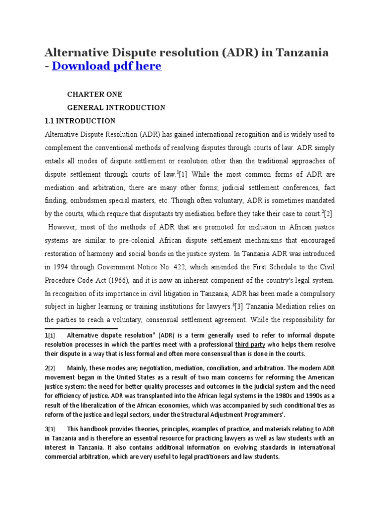 Alternative Dispute Resolution Legal Method | PDF | Alternative Dispute Resolution | Mediation