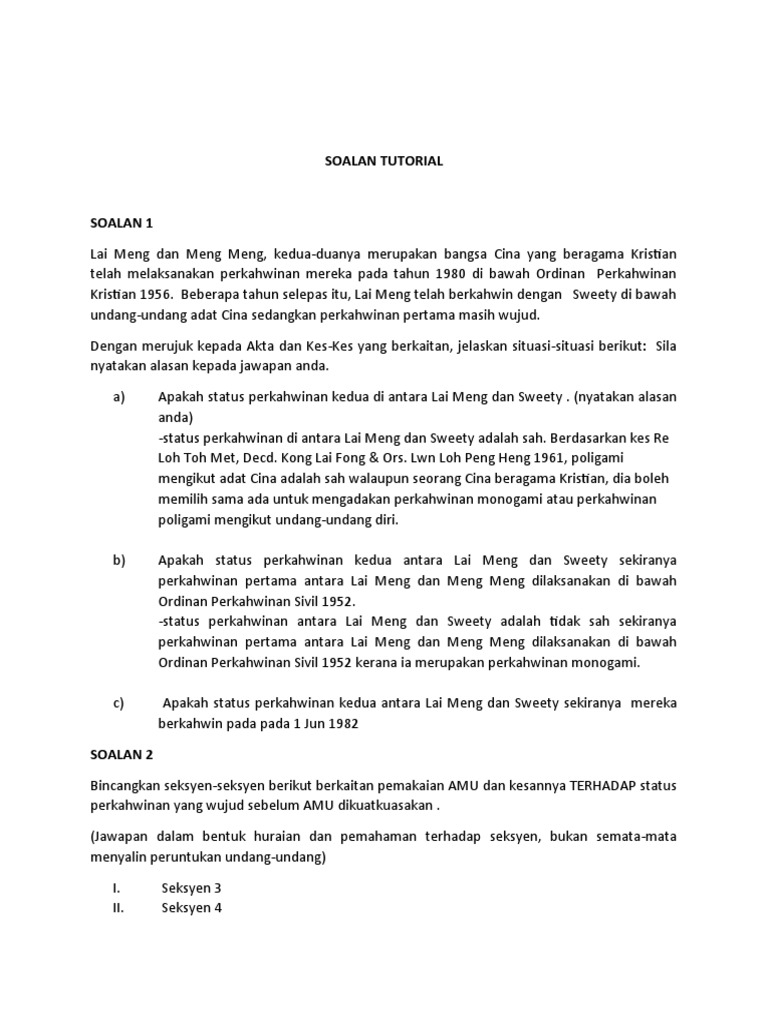 Soalan Tutorial (Minggu 1) | PDF